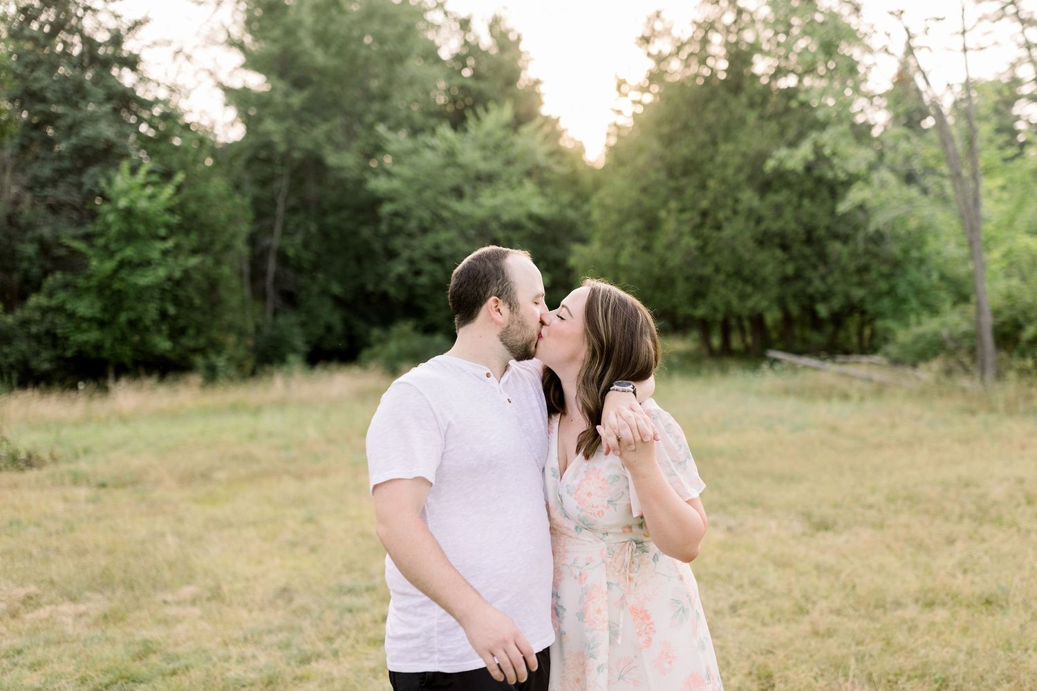 A Summer Evening Engagement Session at Pinhey's Point in Dunrobin ...