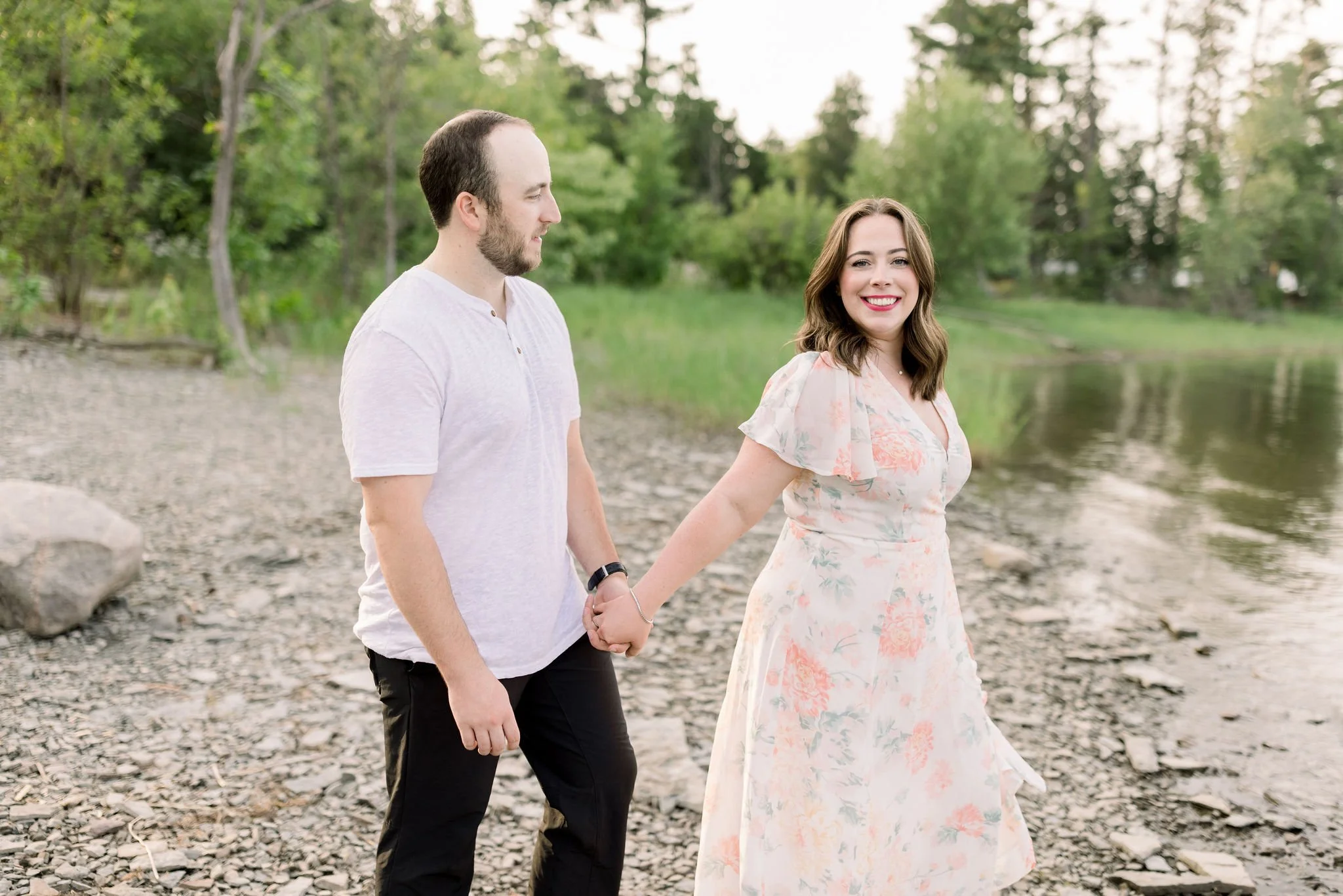 A Summer Evening Engagement Session at Pinhey's Point in Dunrobin ...