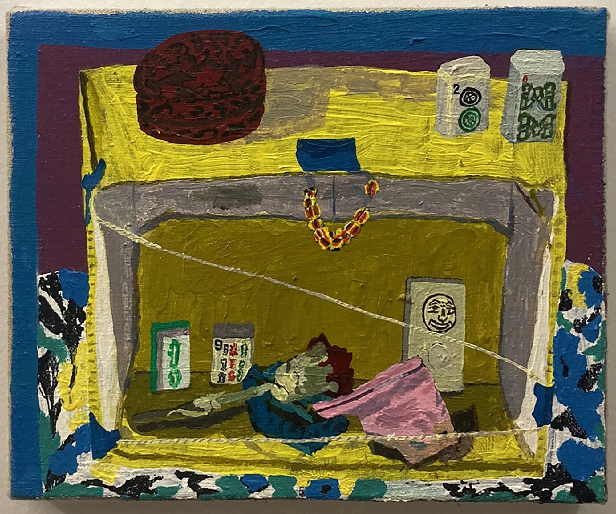 Art & Collectibles The Hermit Ghost Spooky Gouache Painting Art ...