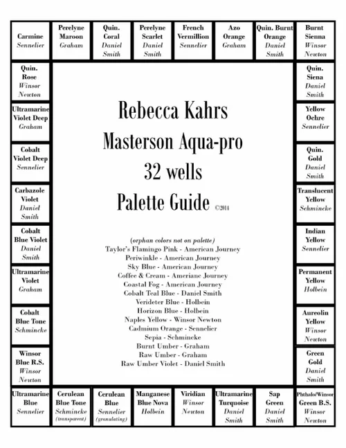 Watercolor Palette Guide — Rebecca Kahrs