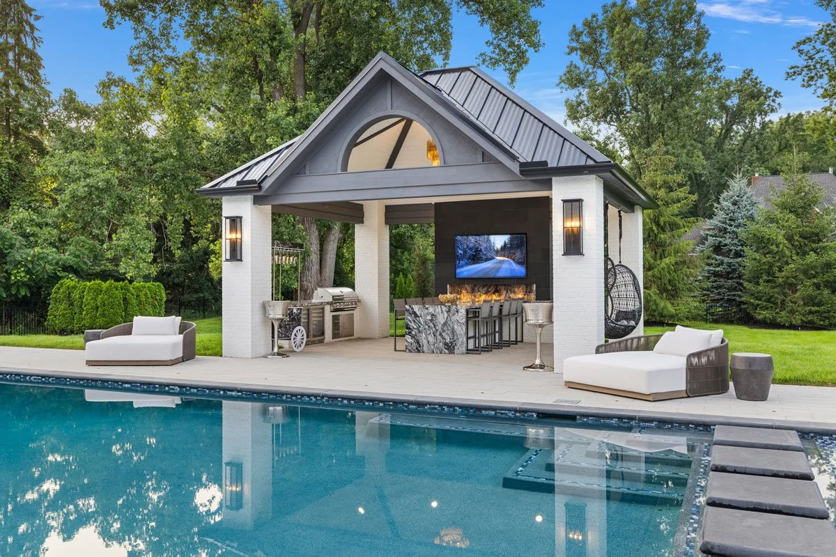 Project Spotlight: Nine's Luxury Pool & Pavilion Redesign | Striking ...