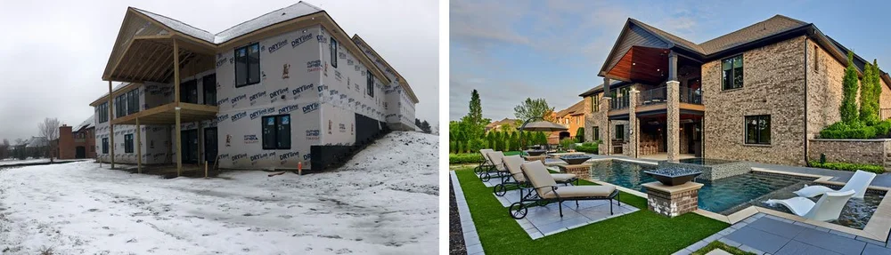 New Construction Home Gets Contemporary Outdoor Living Space — VENTURES