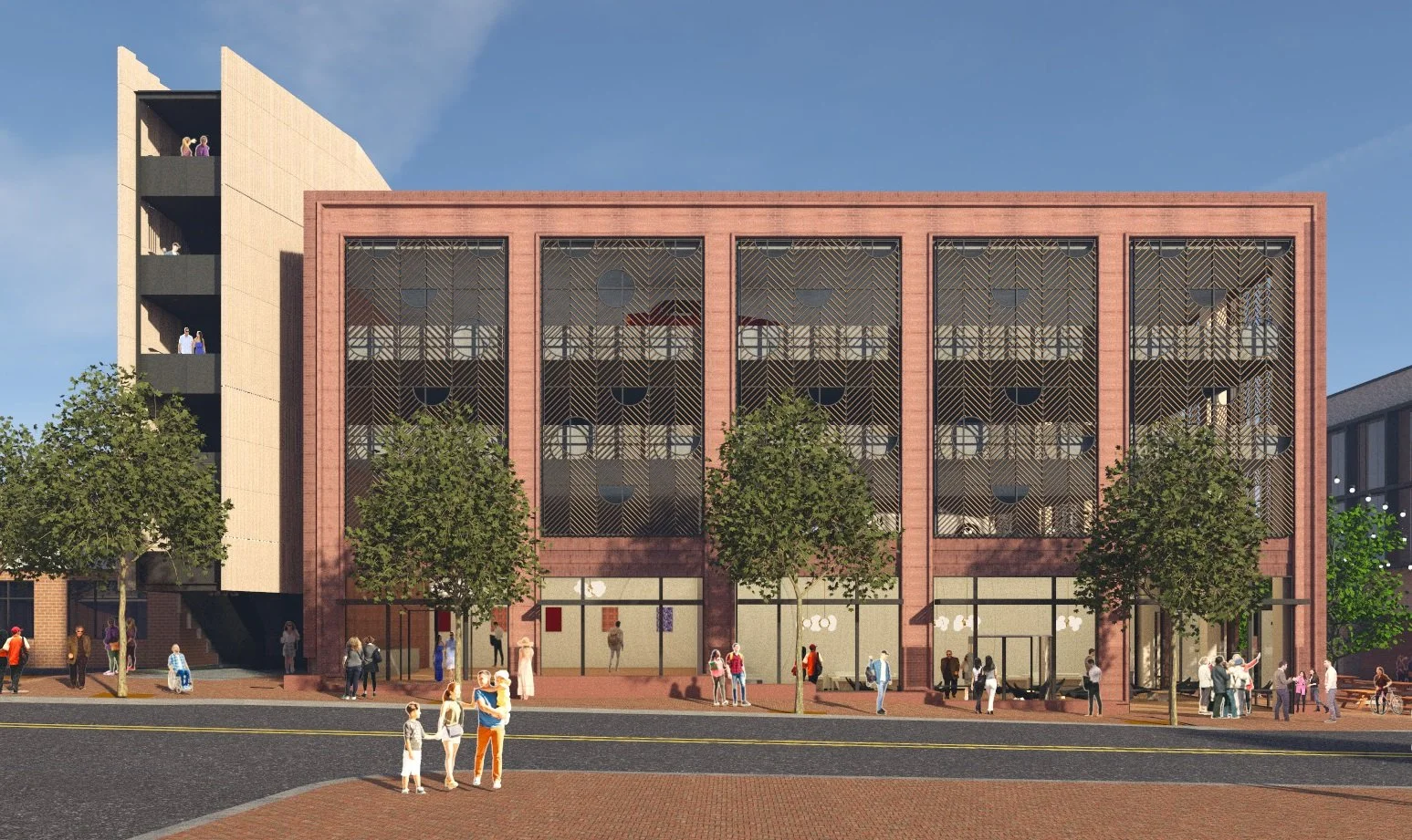 Cedar Street Parking Deck & Retail — Chatham Street Commercial