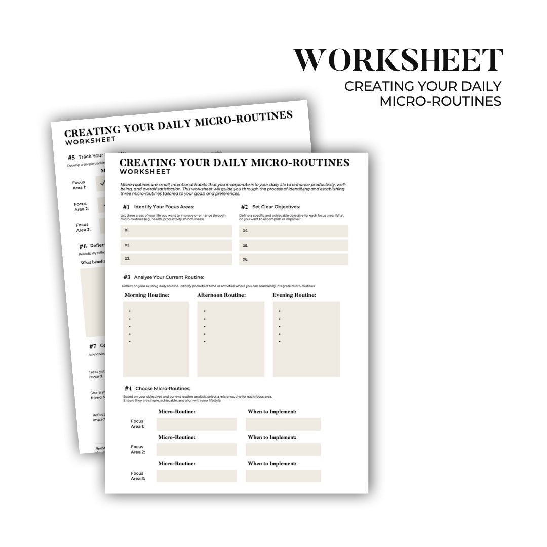 Daily Rituals, Lasting Change: The Power of Micro Routines — EAT RUN LIFT