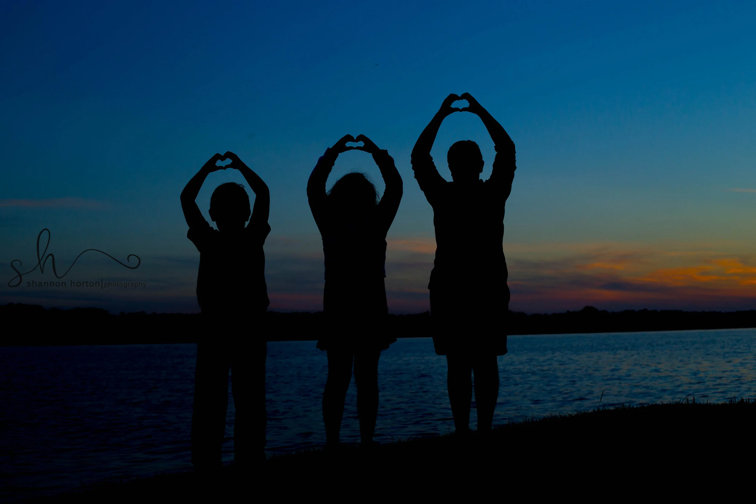 3 Siblings Silhouette