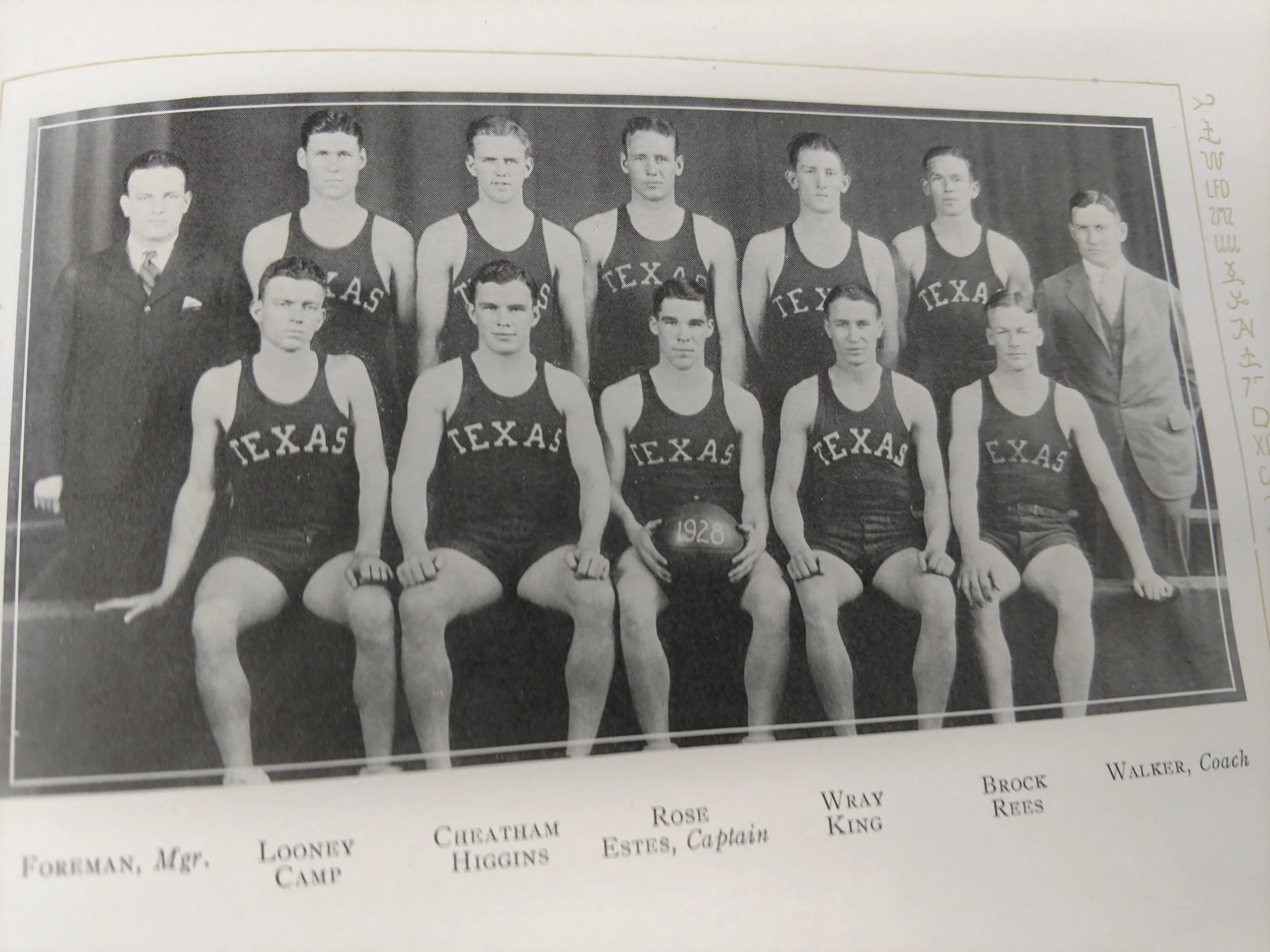 Men's Basketball 1906-1935 The History of Longhorn Sports