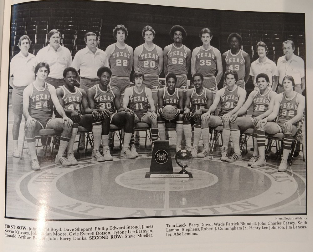 John Danks - 1977 NIT Champion - Texas Legacy Support Network