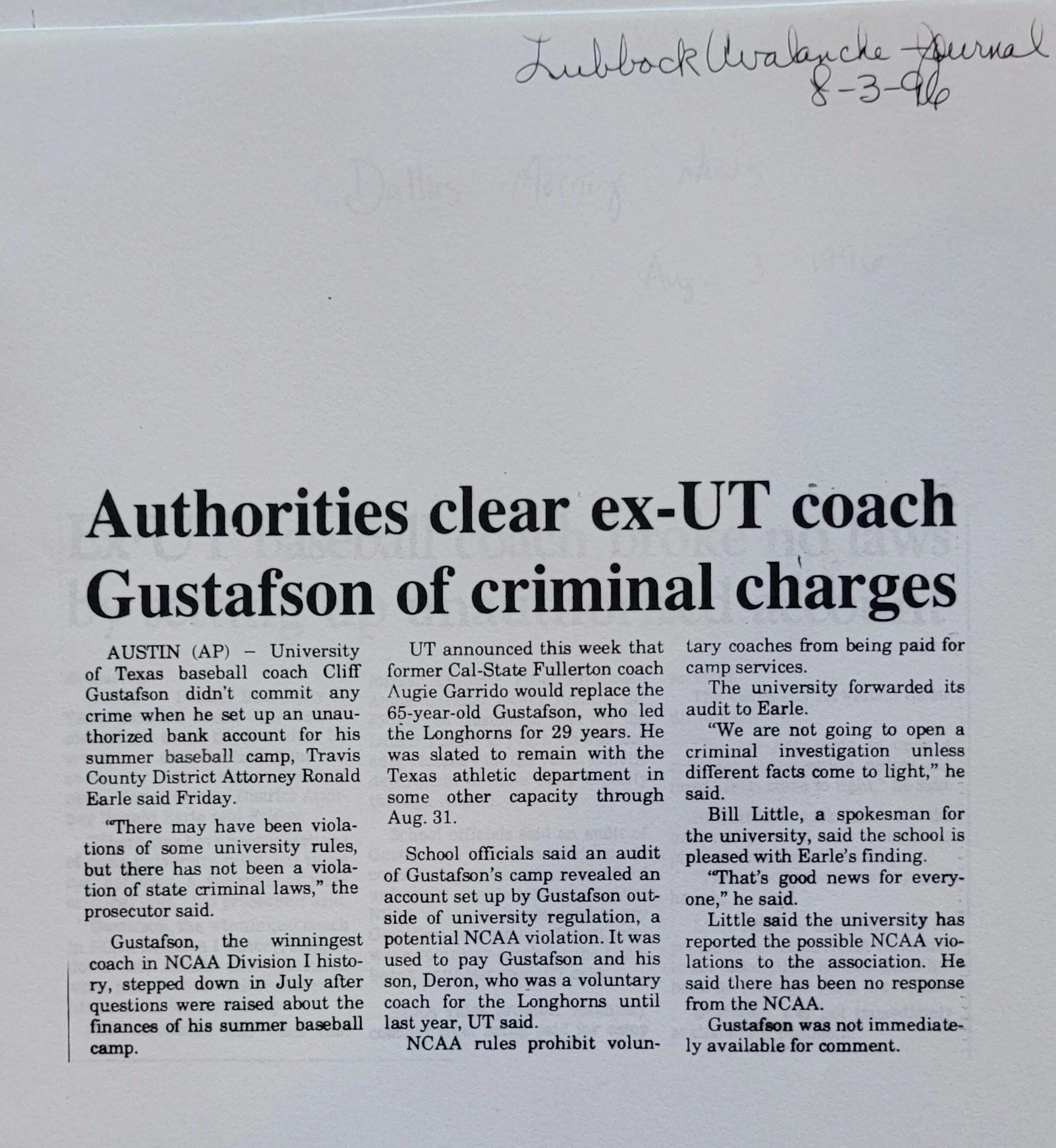 Texas Legacy Support Network