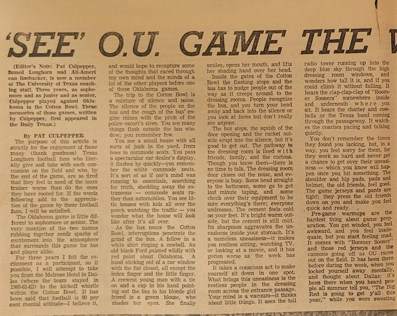 The History of Longhorn Sports