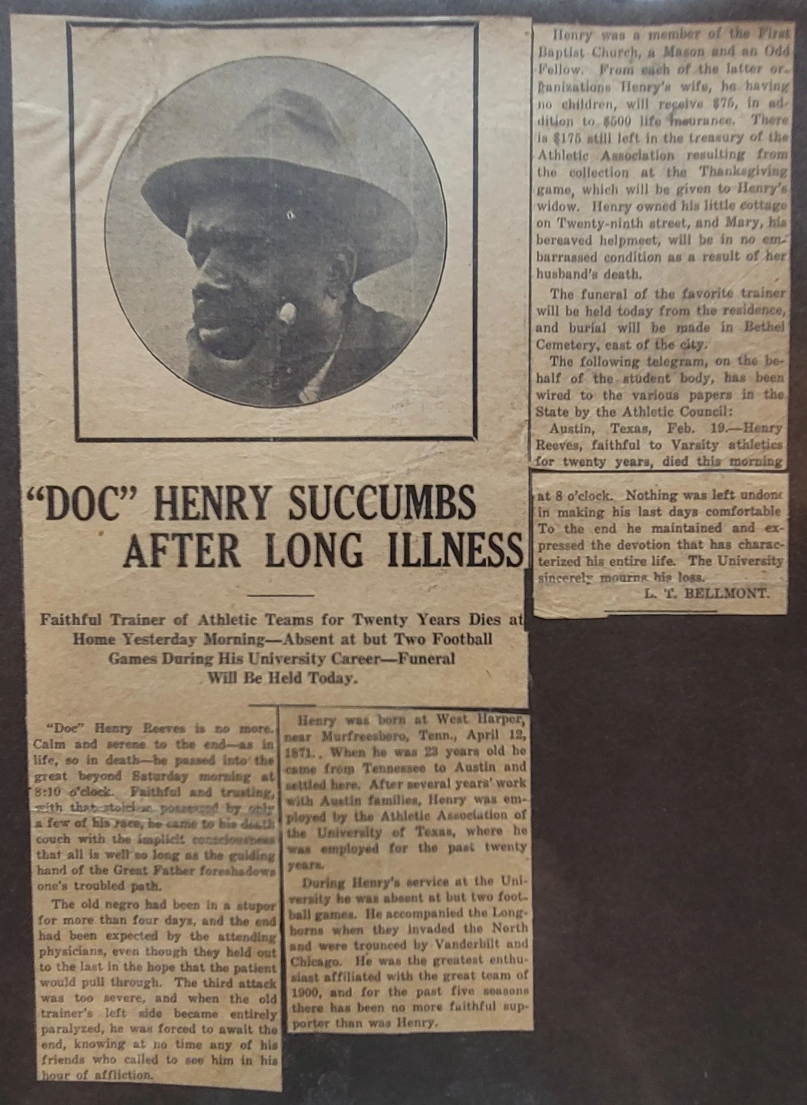 Doc Henry - 1875-1915 - support - Texas Legacy Support Network