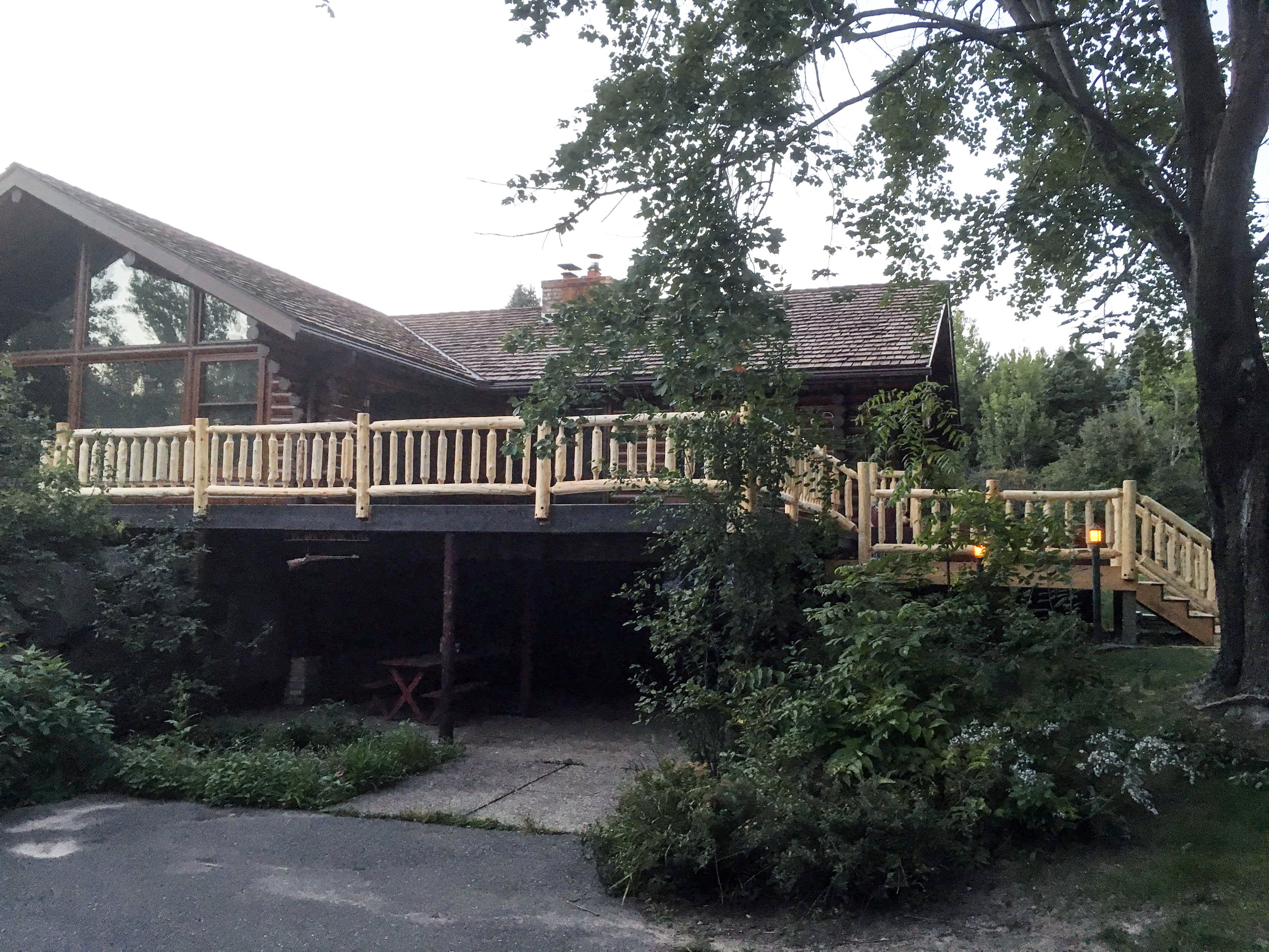 Soderlund's Wood Mill | Cedar log railing custom built for your home ...
