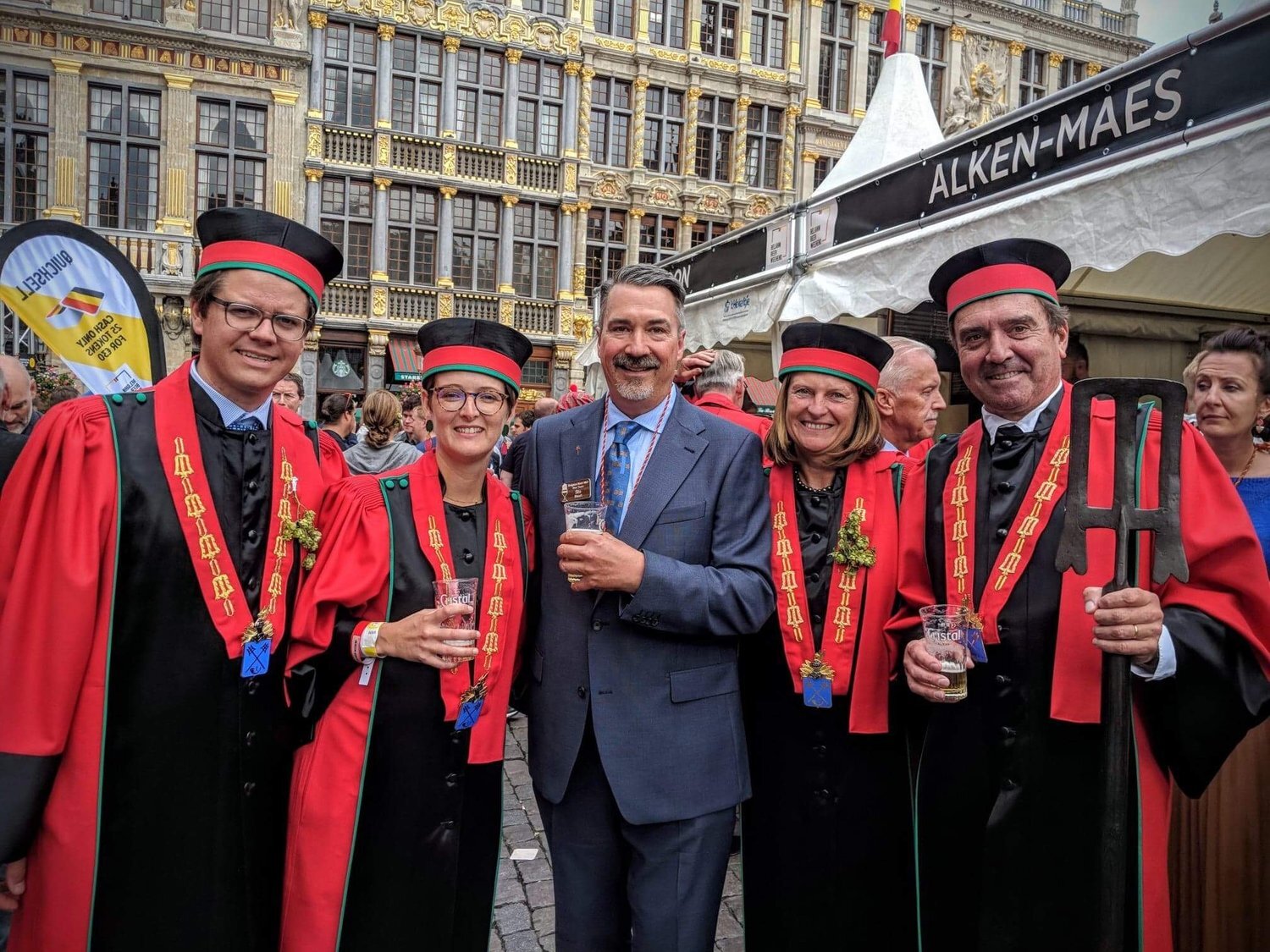 Knighthood of the Brewers Mash Staff — BBM! Belgian Beer Me! Tours