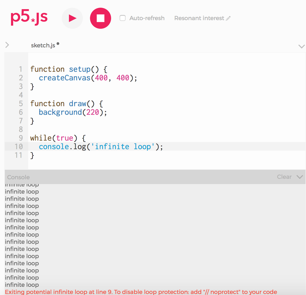 P5 Web Editor: a web-based IDE for p5.js — Yining Shi