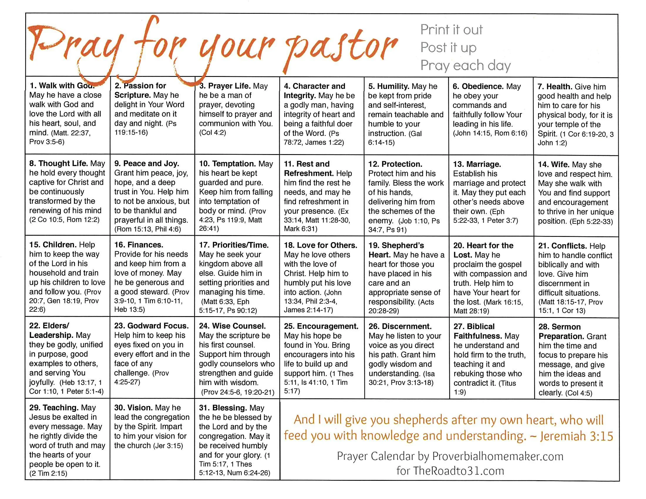 Pastor Appreciation Scriptures