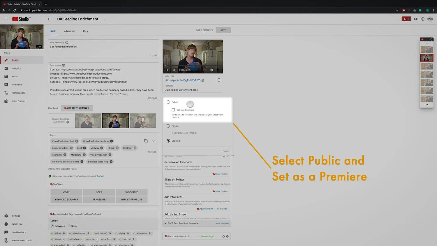 Proud Business Productions - Why Should You Use The Premiere Function ...