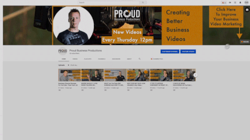 Proud Business Productions - How To Customise Your YouTube Channel Layout