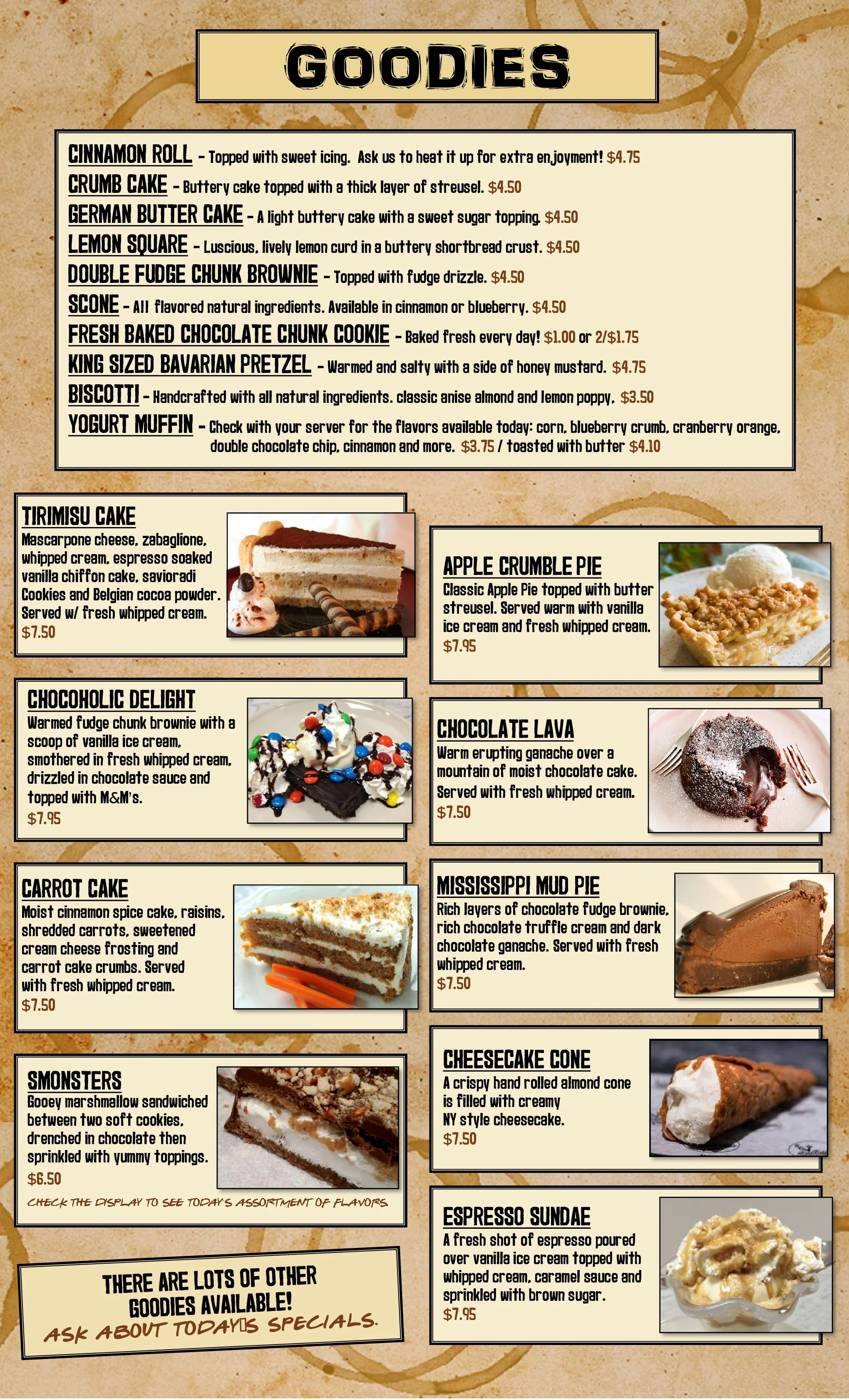 Cafe Menu — The Fine Grind