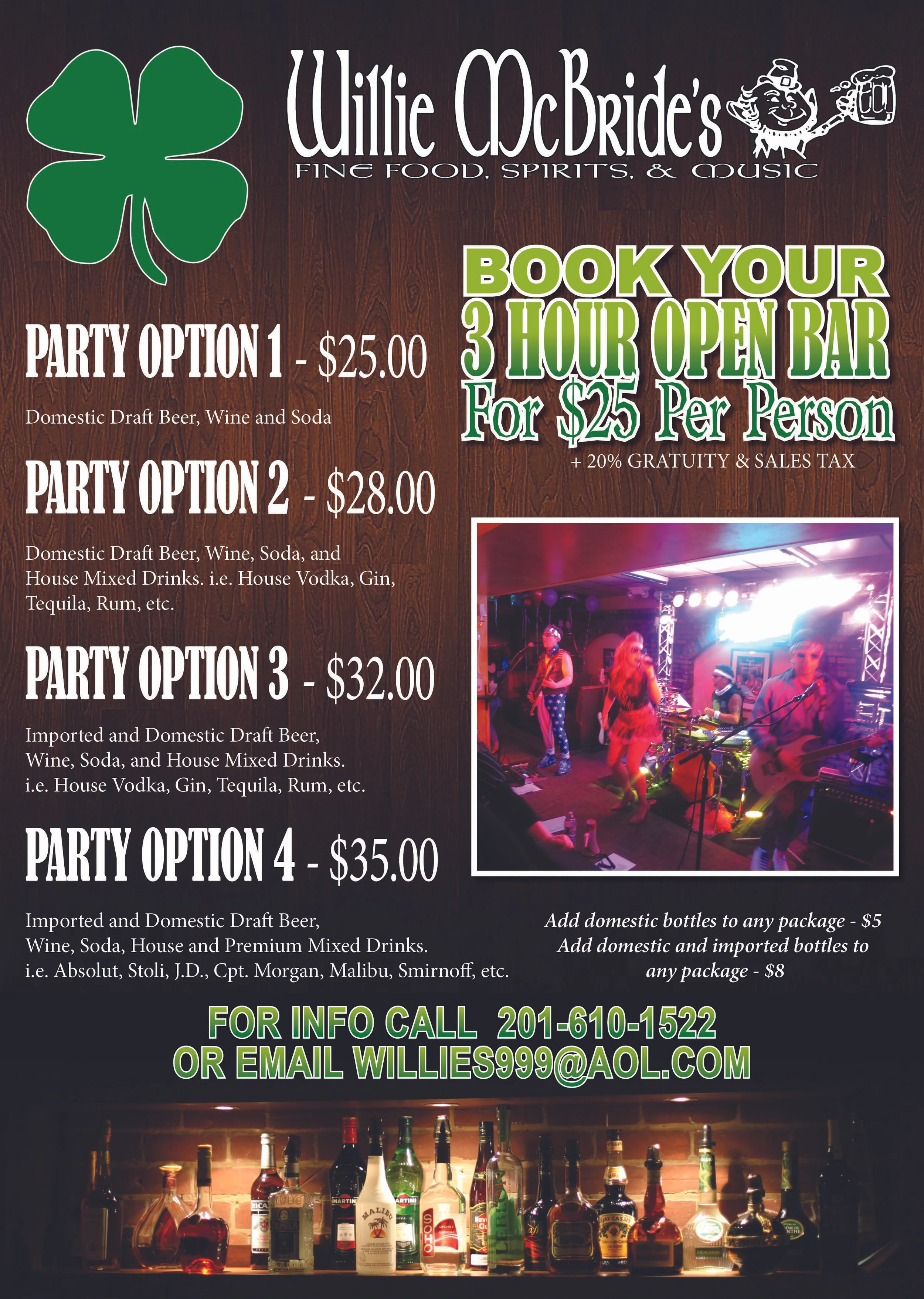 Live Music — WILLIE MCBRIDES