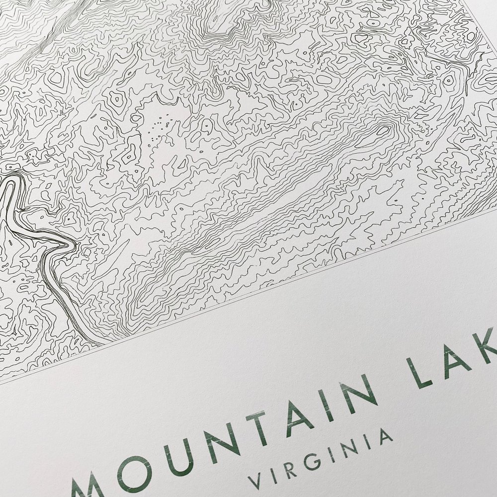 Topographical Map Of Virginia Mountains