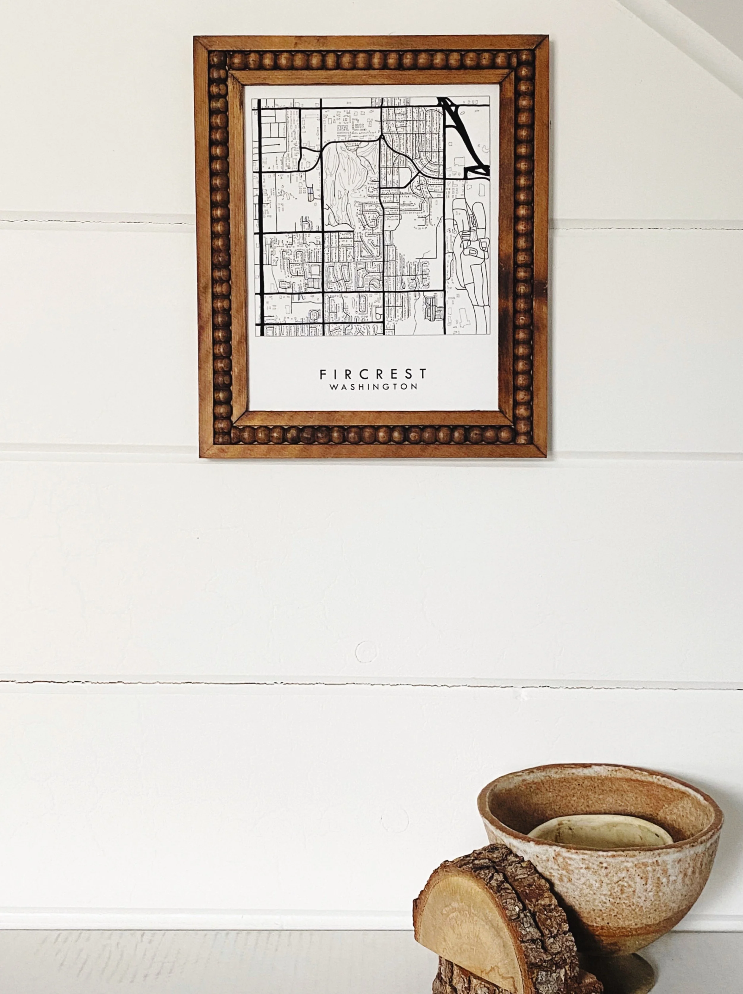 FIRCREST Washington City Lines Map: PRINT — Turn-of-the-Centuries