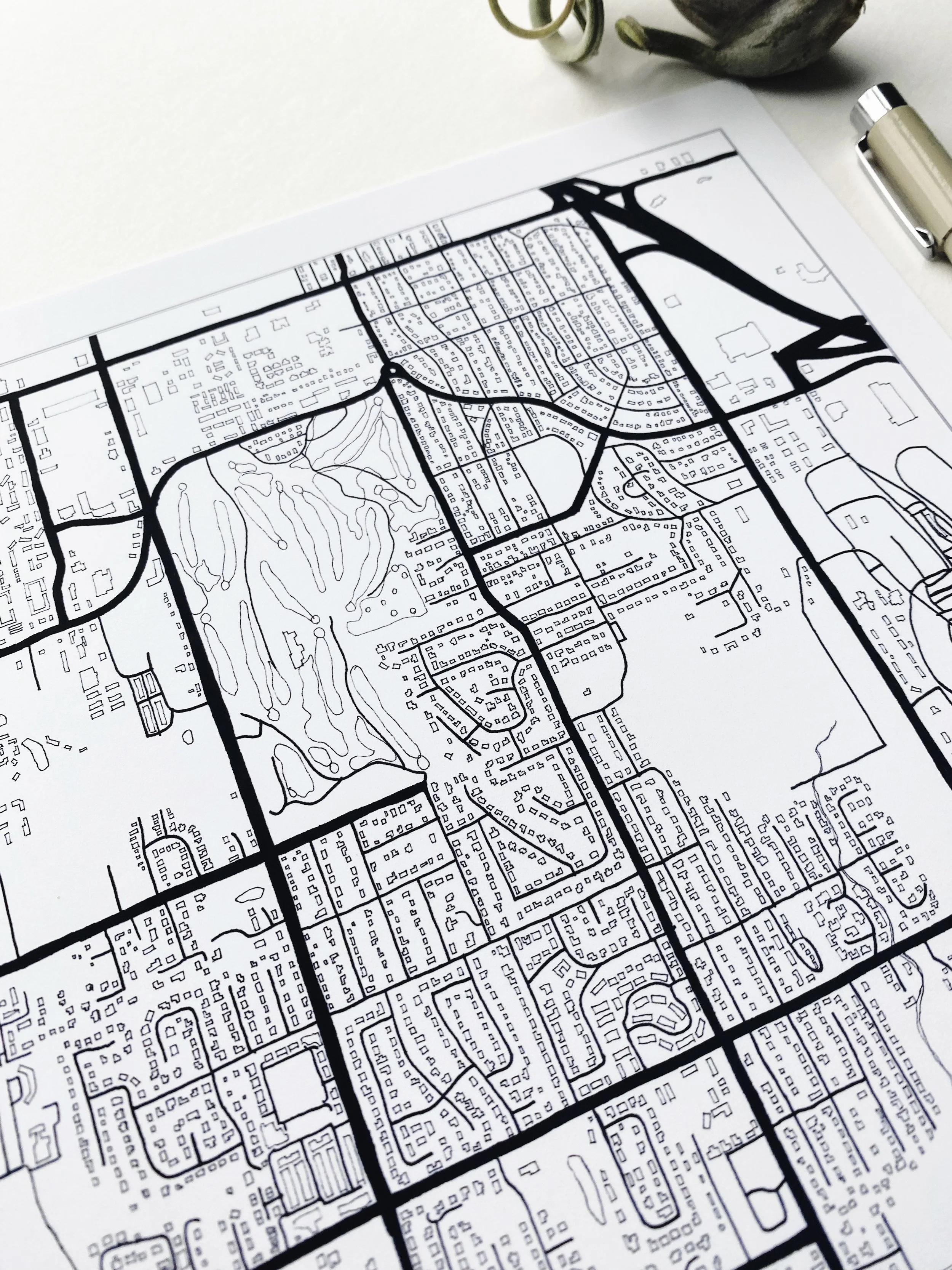 FIRCREST Washington City Lines Map: PRINT — Turn-of-the-Centuries