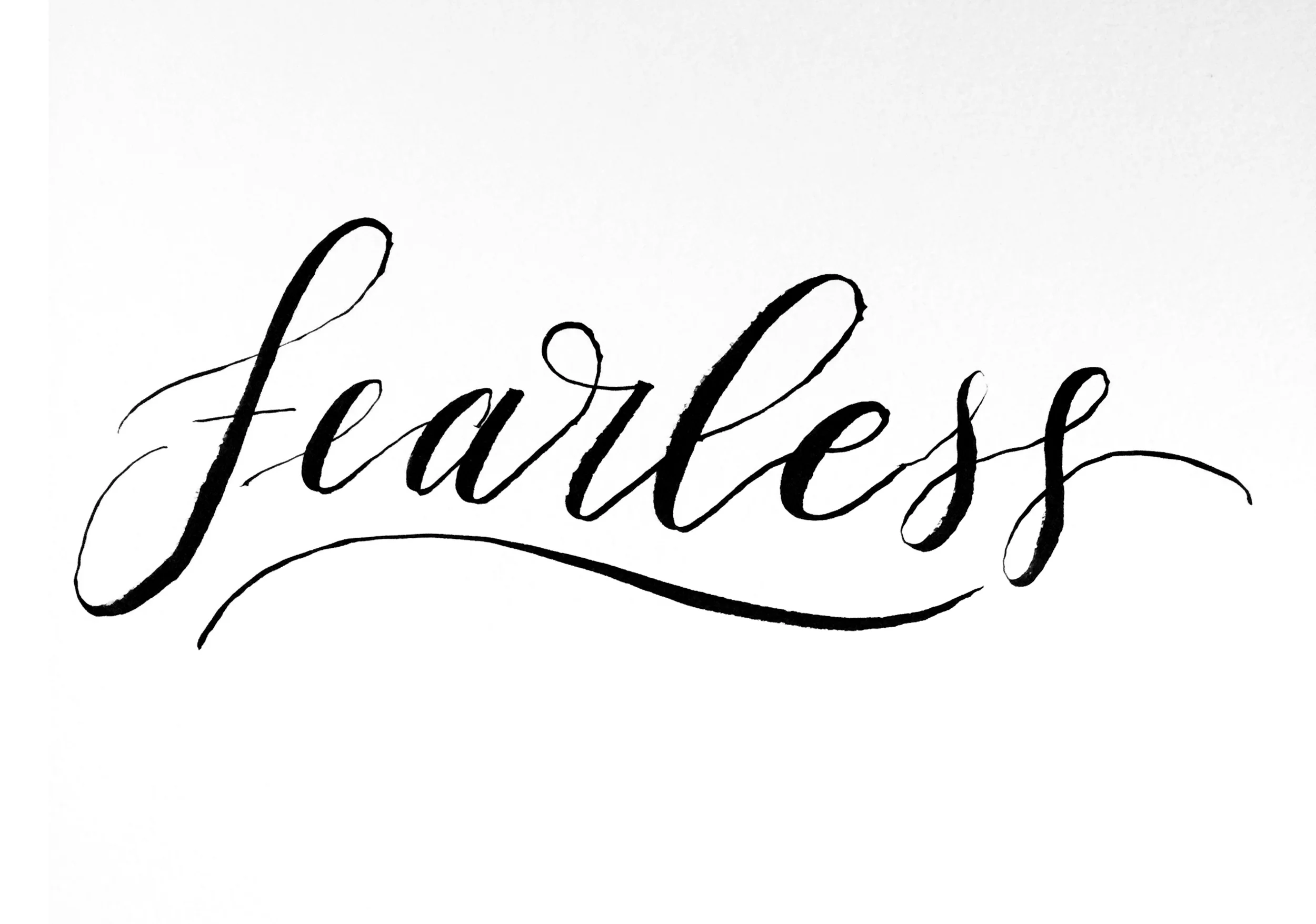 The Word Fearless Tattoo