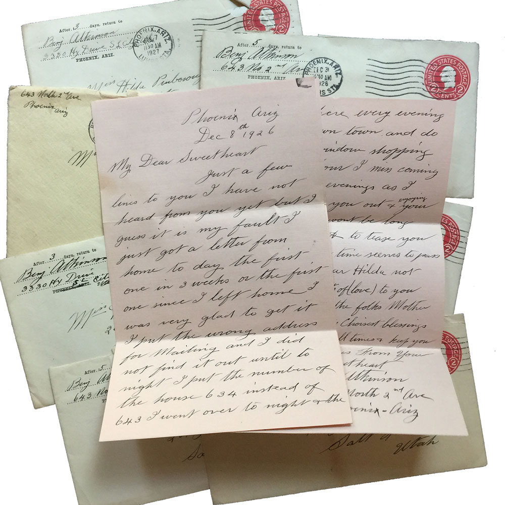 1926 Love Letters from Ben to Hilda (Part 1 of 3) — Sharing The Past