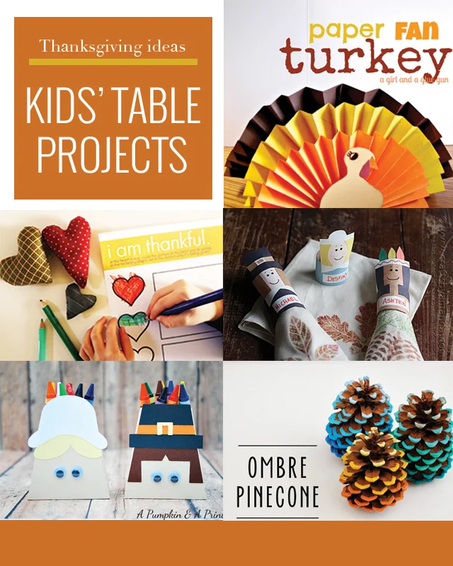 Thanksgiving ideas: Kids' Table Projects — There's Good in Store
