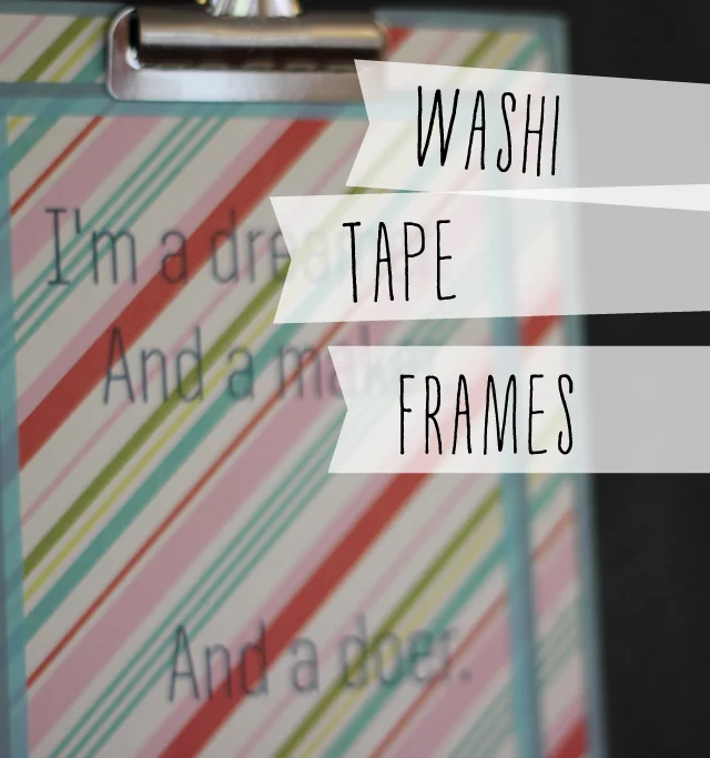Make It: Washi Tape Frames — There's Good in Store