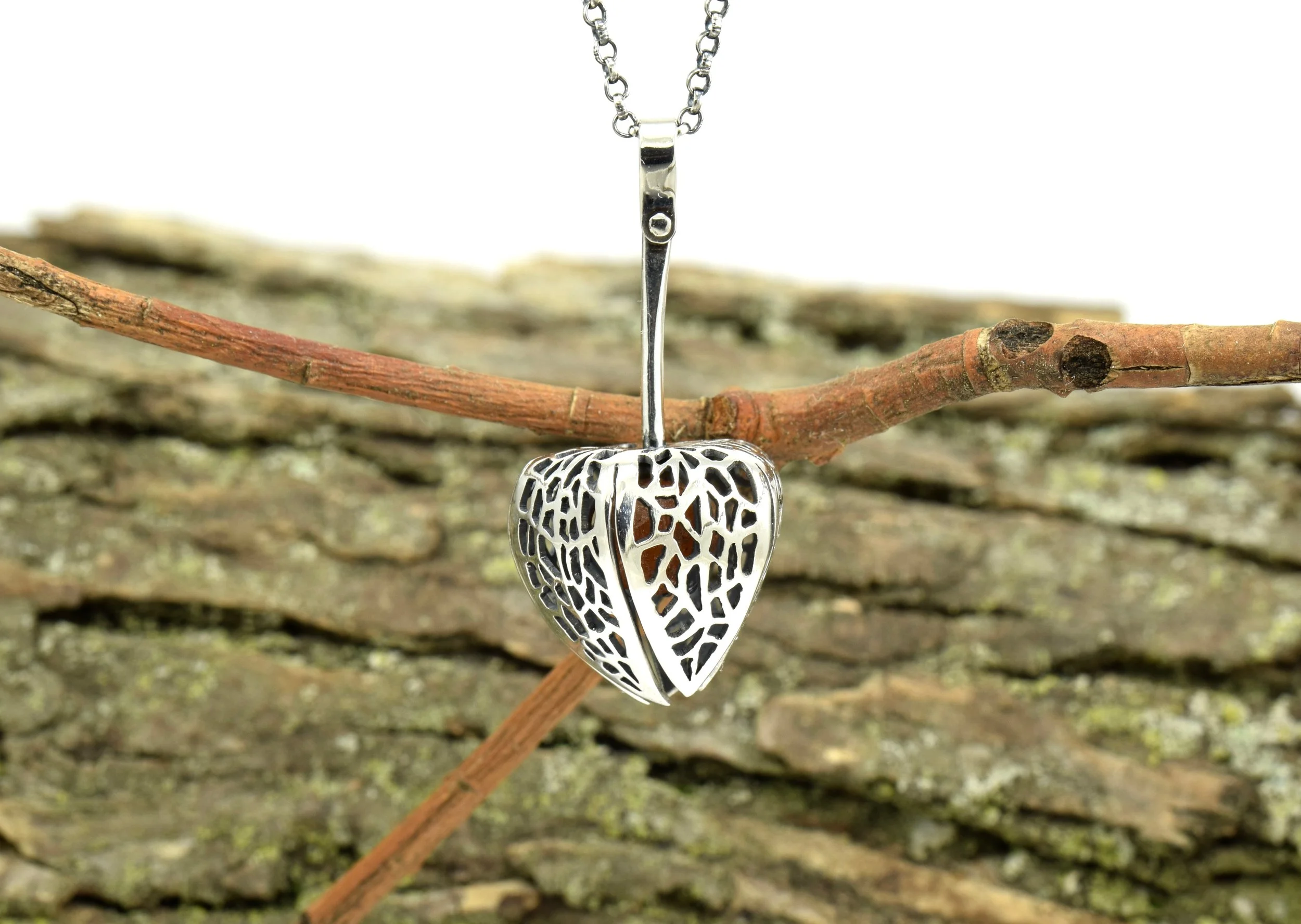 Chinese Lantern Plant Necklace — Lithic Design