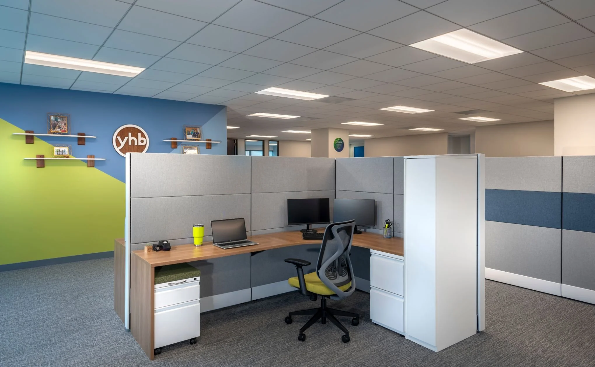 Fall Cubicle Office Space