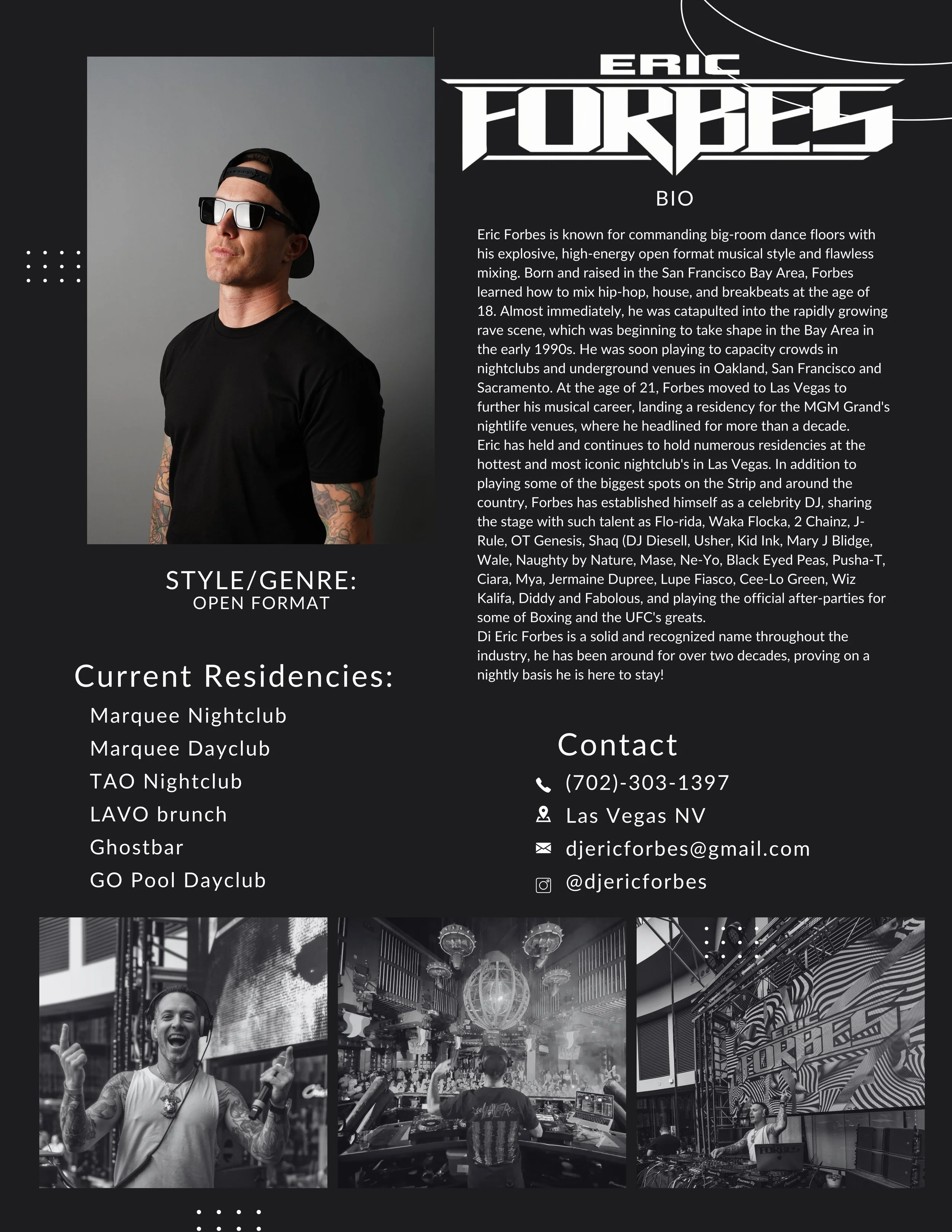 Tech Rider/Press Kit — F O R B E