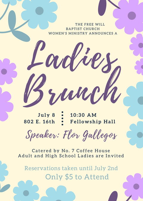 Ladies Brunch — Free Will Baptist Church