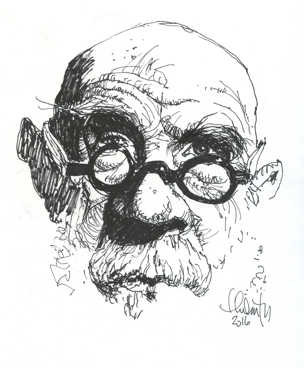 Chuck Close Pencil Drawings