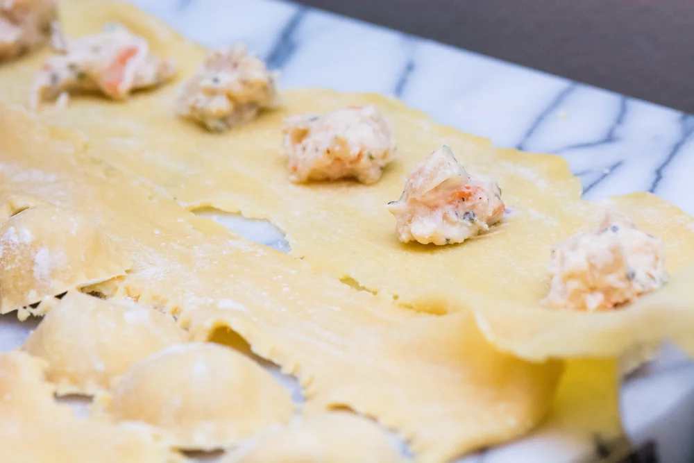 Shrimp Ravioli with Lemon Basil Cream Sauce — The Bayou Belle