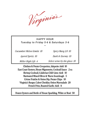 Happy Hour — Virginia's