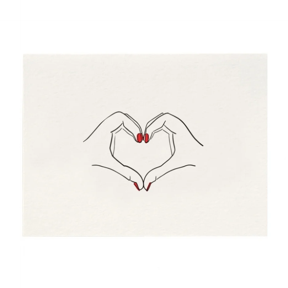 Heart From Hand Prints