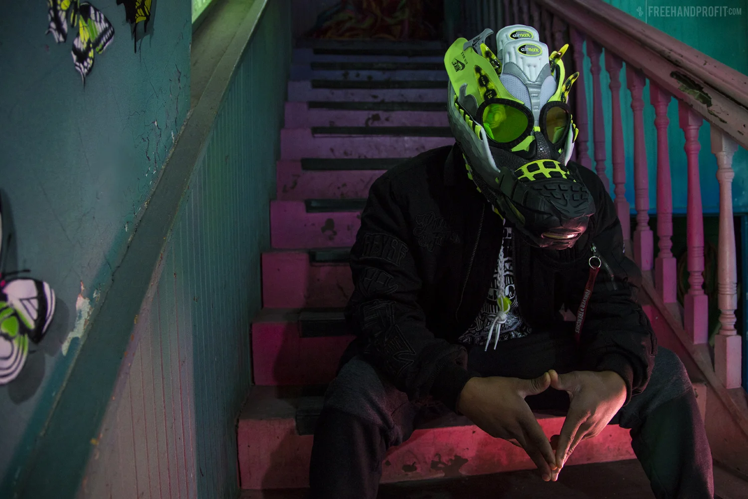 Neon Gas Mask