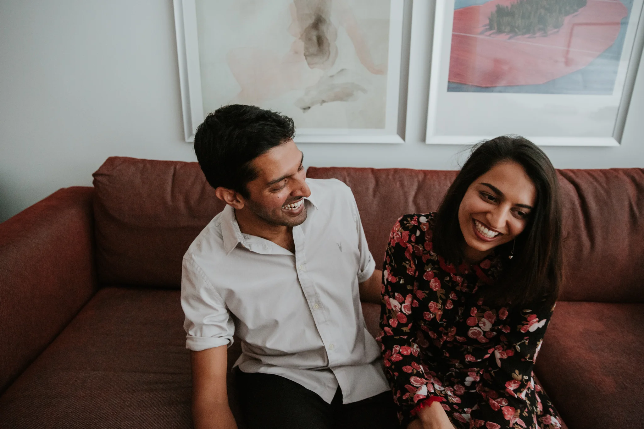 Prarna + Praveen // NYC in home engagement session — Forever ...