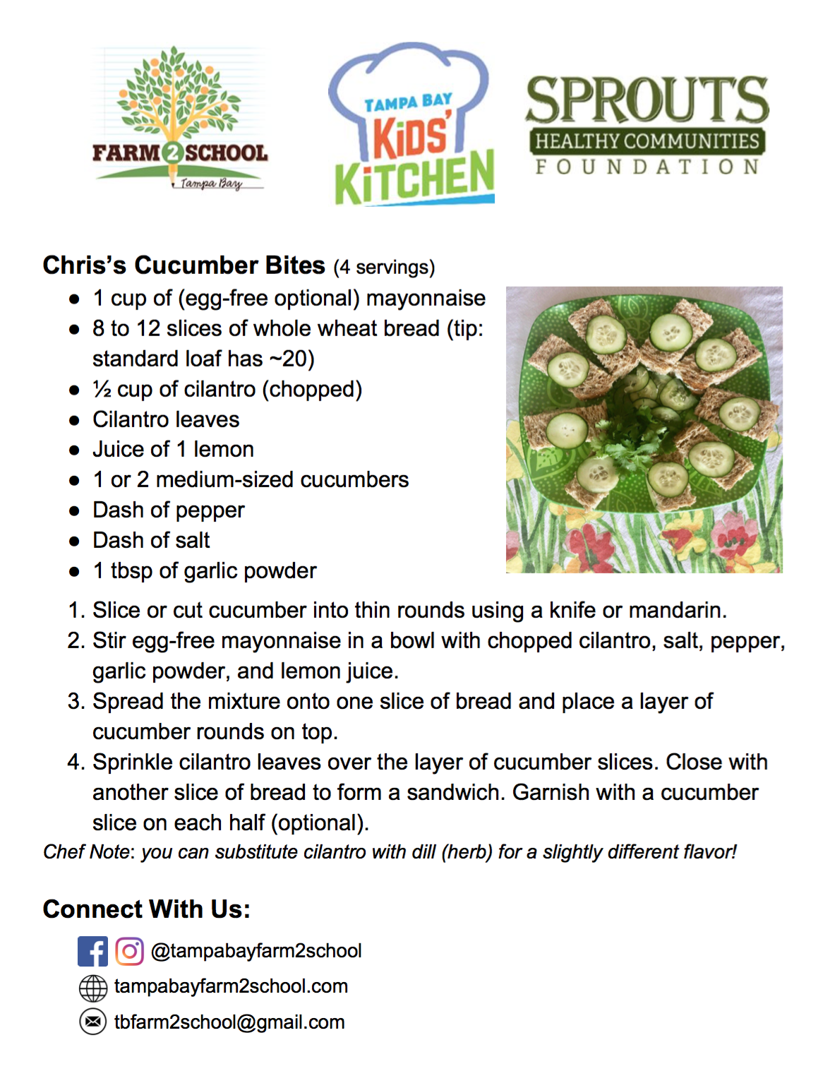Cooking — Tampa Bay Farm 2 School