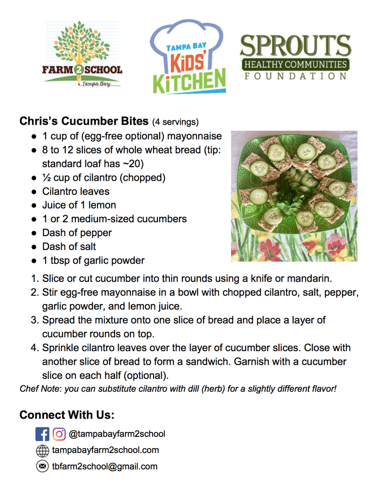 Cooking — Tampa Bay Farm 2 School