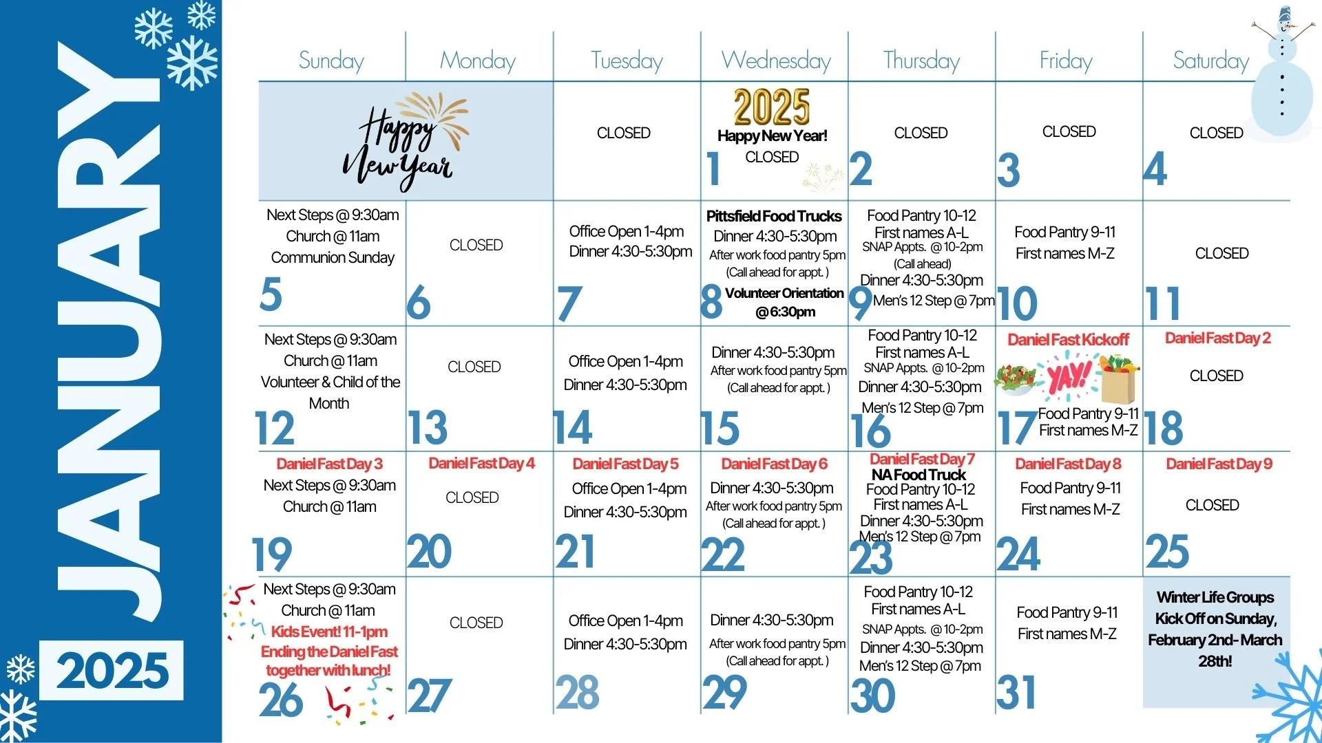 Calendar — Berkshire Dream Center