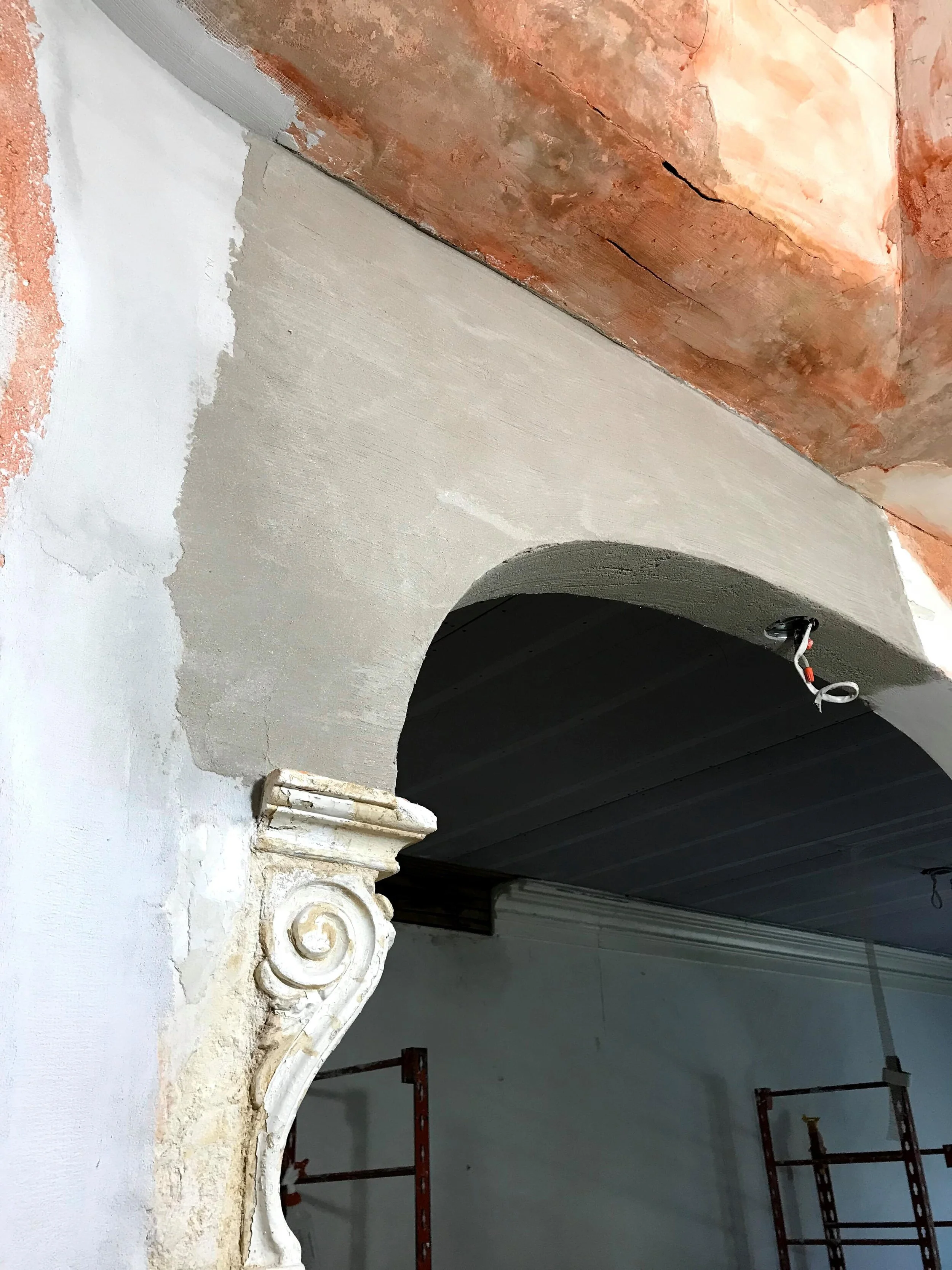 Restoration of Plaster Corbel & Plaster Crown Molding