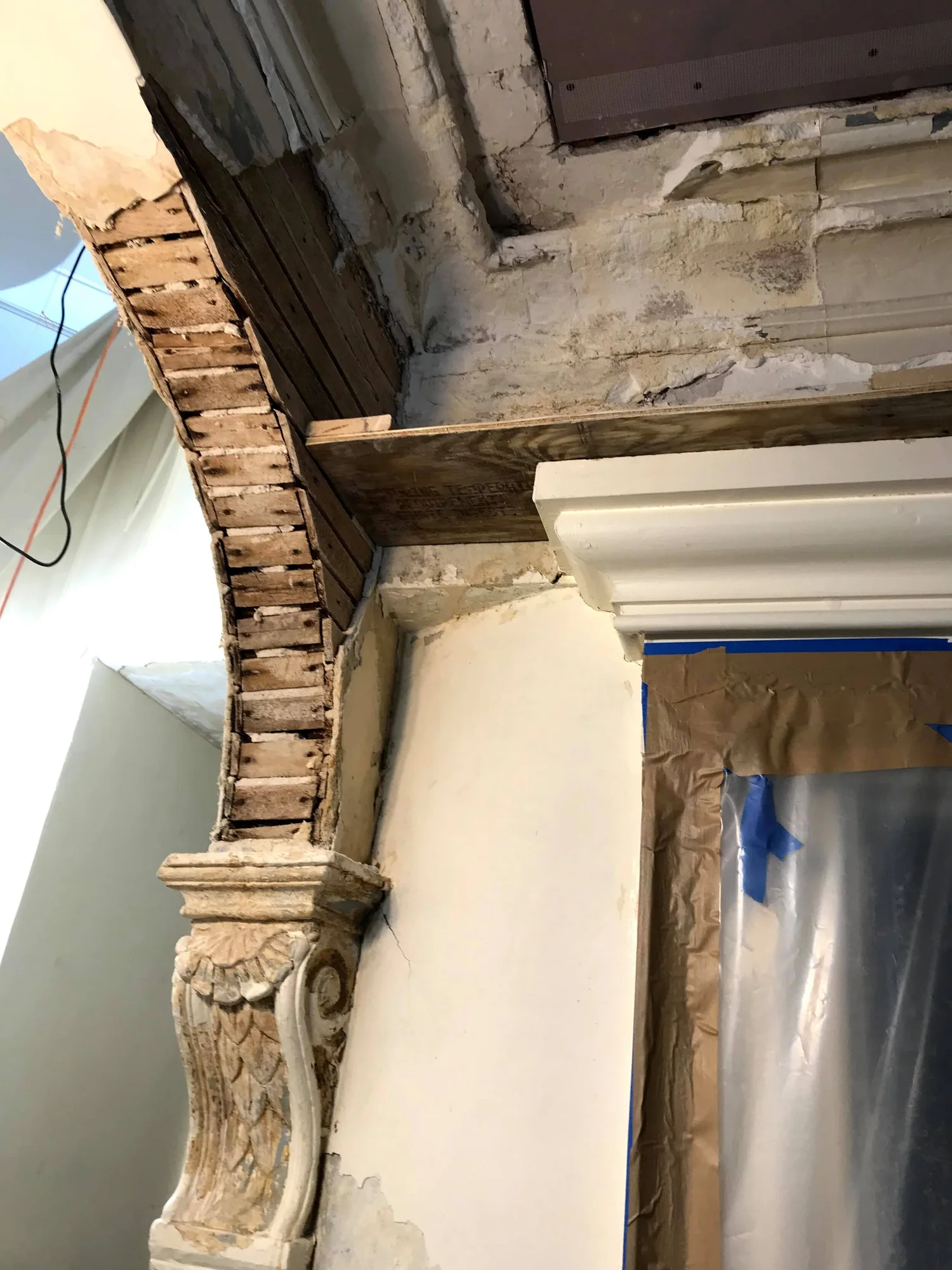 Restoration of Plaster Corbel & Plaster Crown Molding