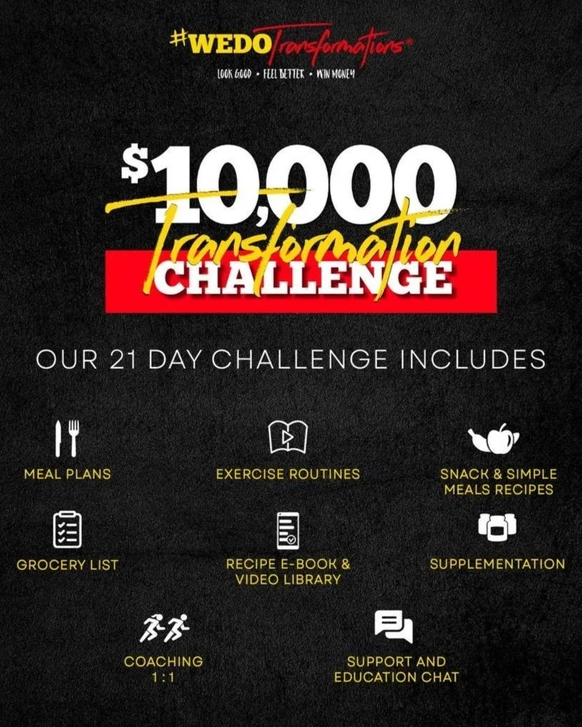$10,000 Cash Prize for Top 10 Body Transformation Challengers