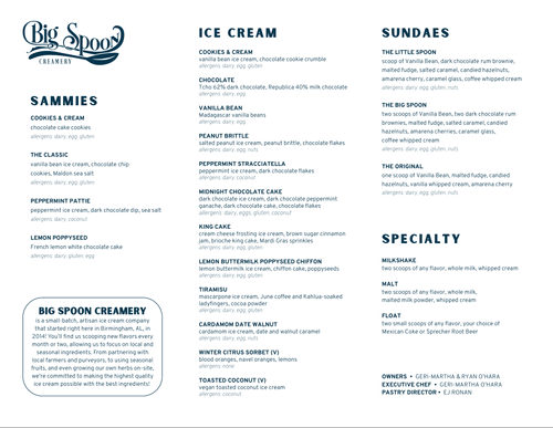 Avondale — Big Spoon Creamery