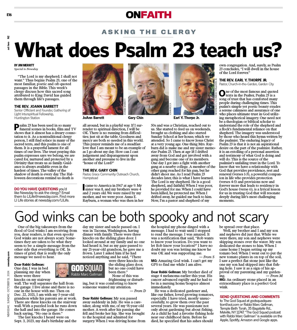 What does Psalm 23 teach us? — Church-in-the-Garden
