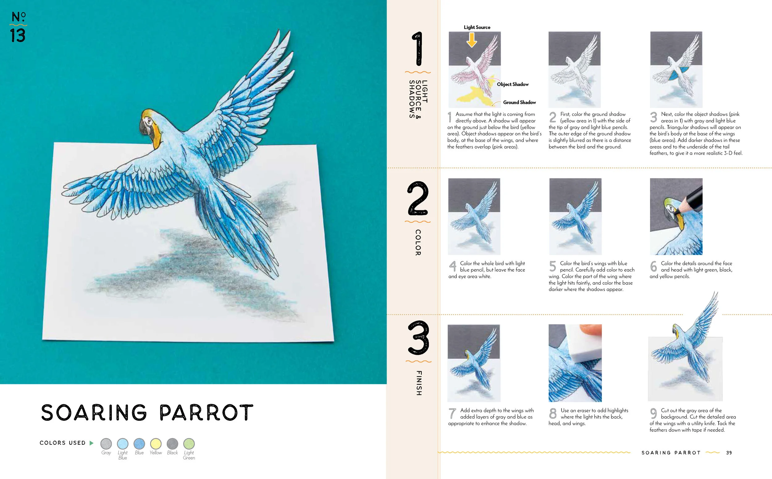 The Awesome 3-D Art Coloring Guide — Zakka Workshop