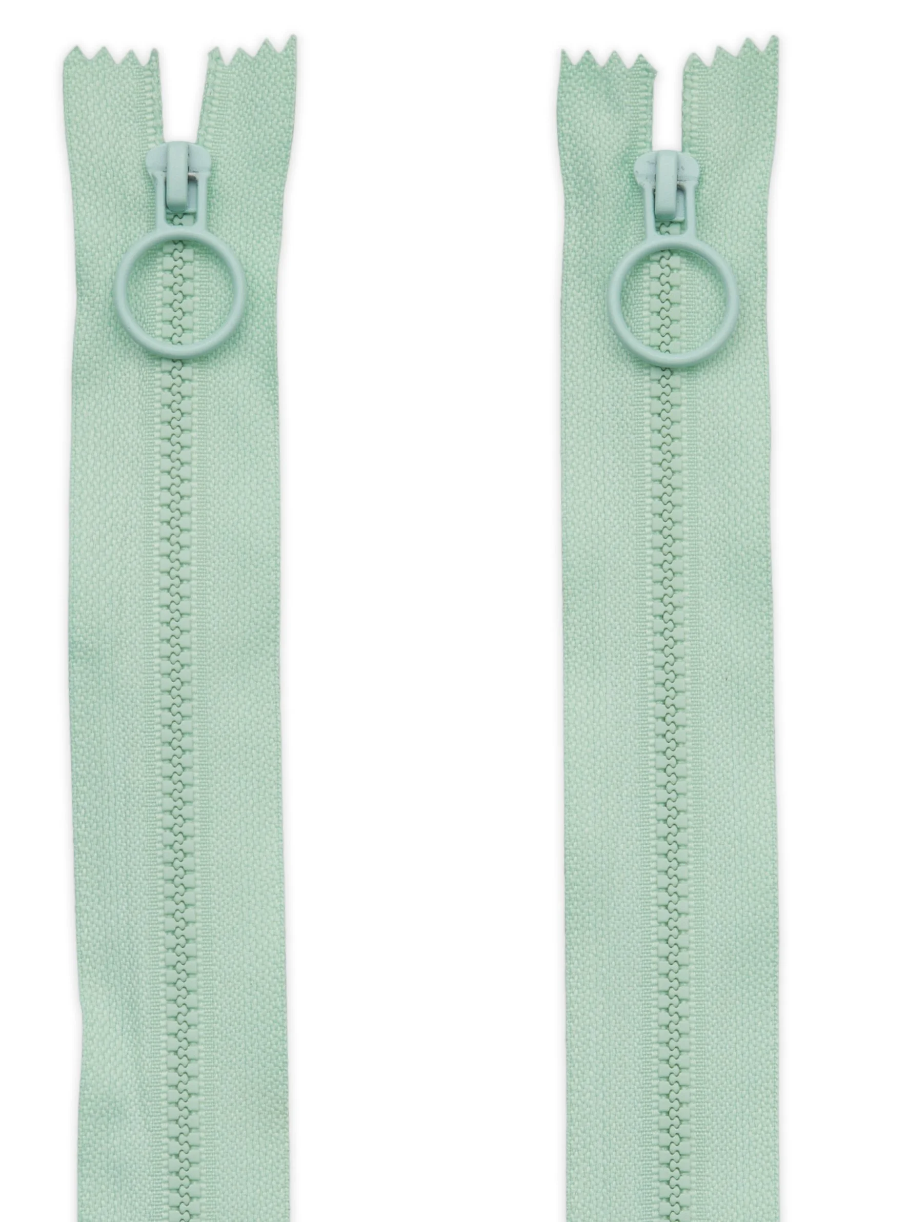 #ZW6486 | 8" Mint Hoop Pull Zipper (2 pk) — Zakka Workshop Retail