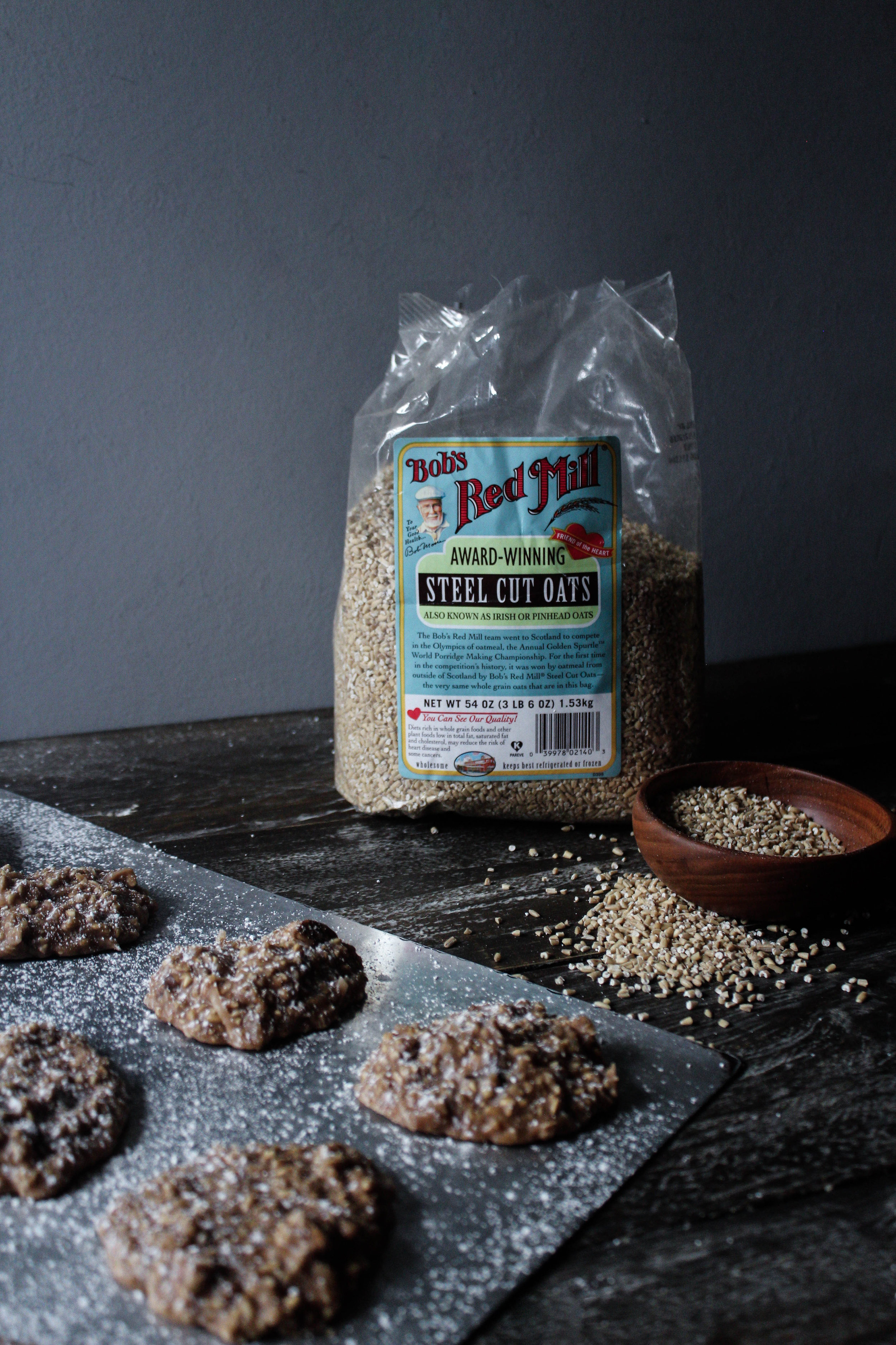 No Bake Cookies with Bob's Red Mill Steel Cut Oats — Brett F. Braley
